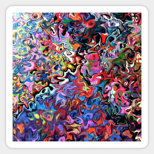 Candy Land - Original Abstract Design - Psychedelic - Sticker | TeePublic